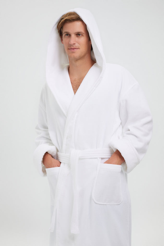 14oz. Ultimate Velour Terry Hooded Robe | Terry Hooded Robe