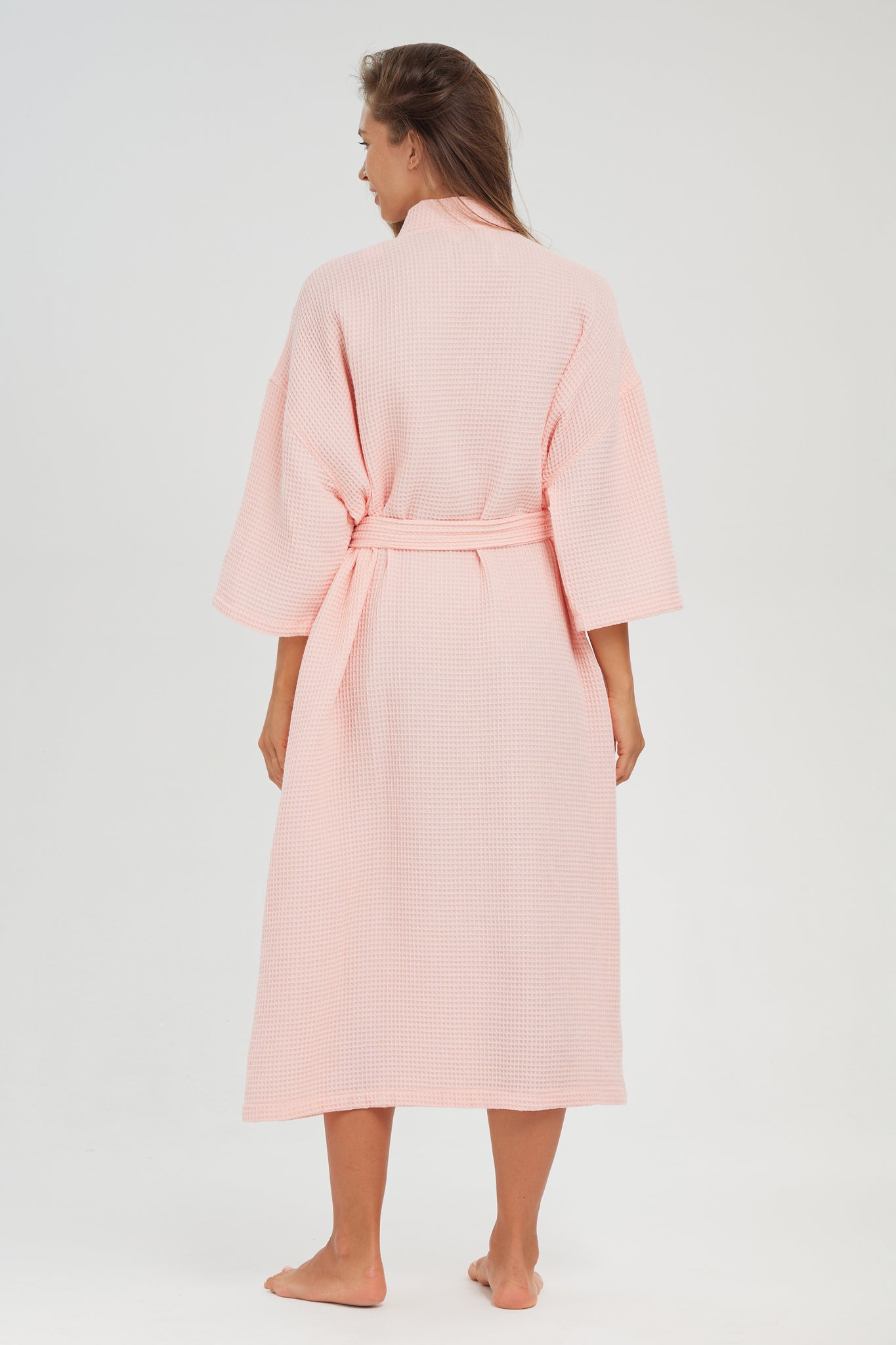 Basic Waffle Kimono Robe | Waffle Kimono Bathrobe