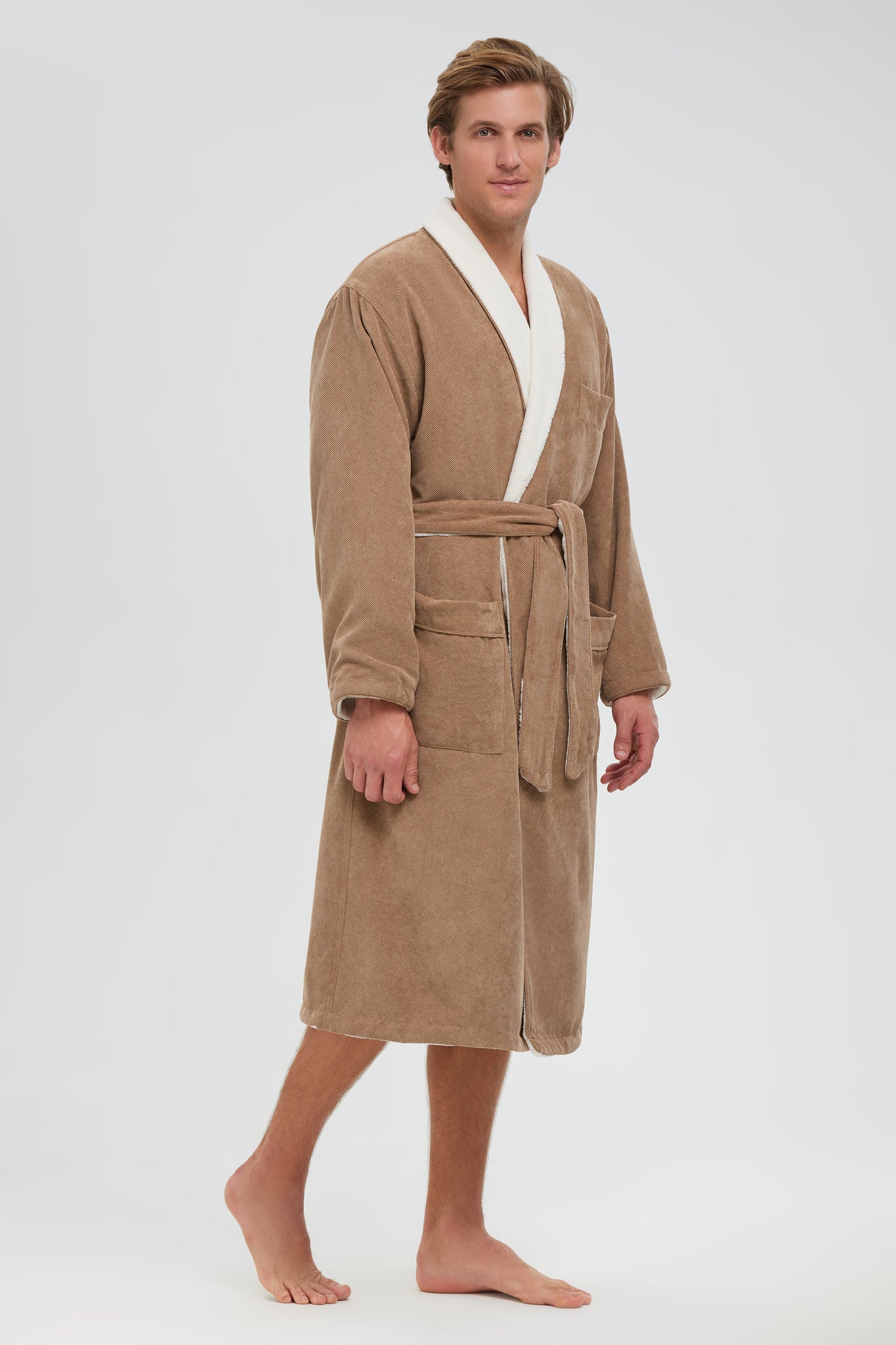 Corduroy Microfiber Robe Lined In Plush