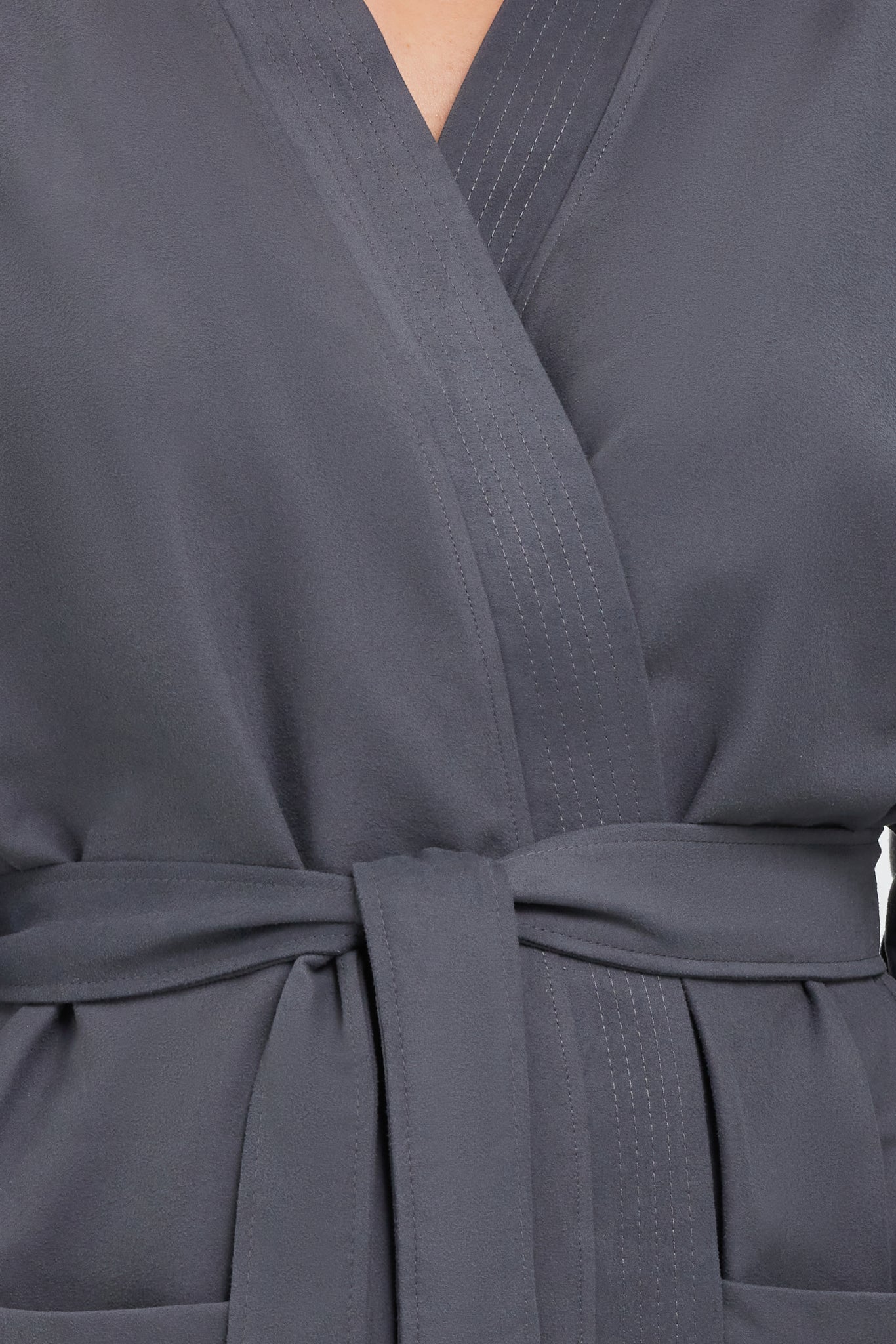 Chamois Microfiber Kimono Robe