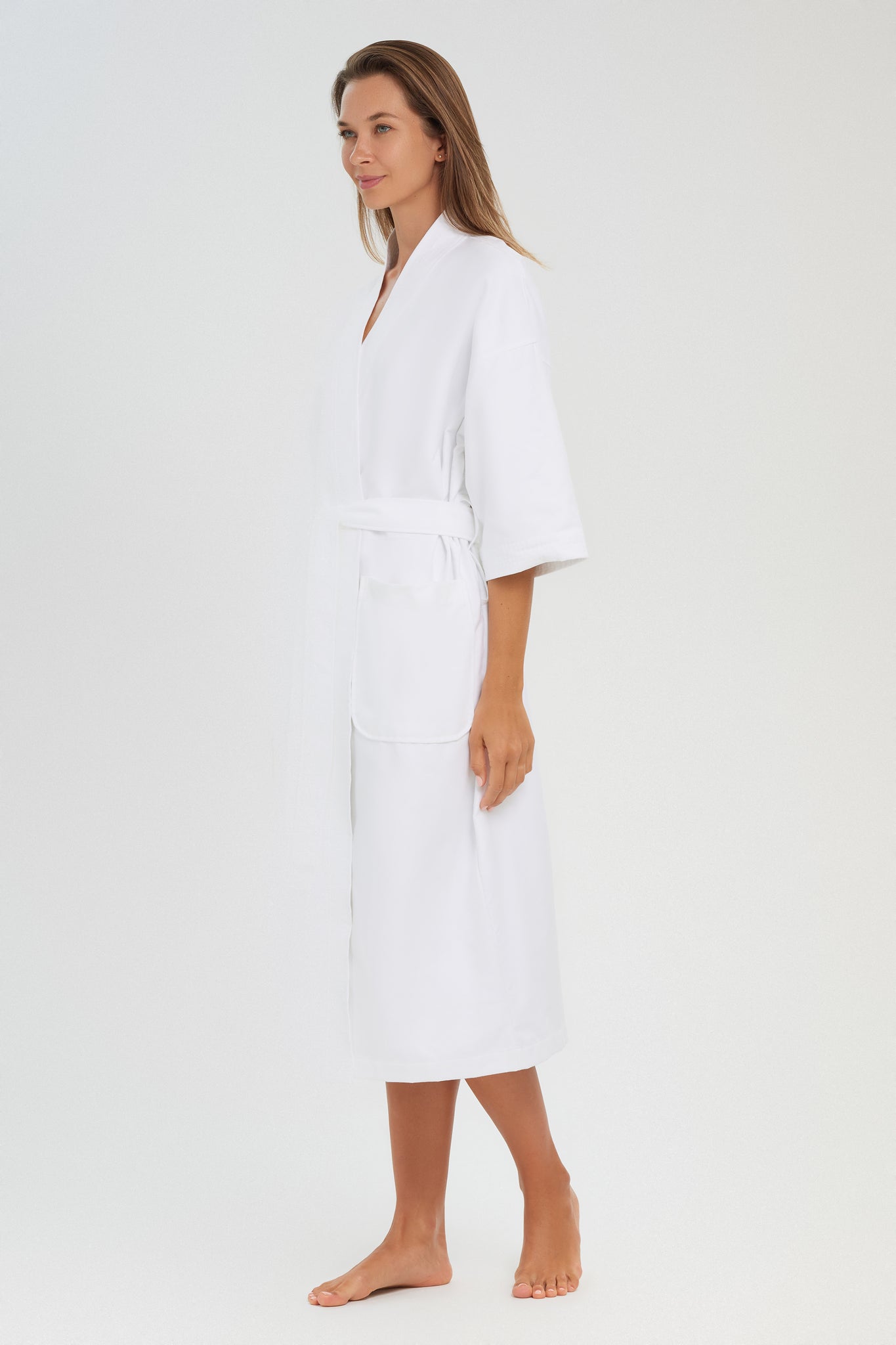 Chamois Microfiber Kimono Robe