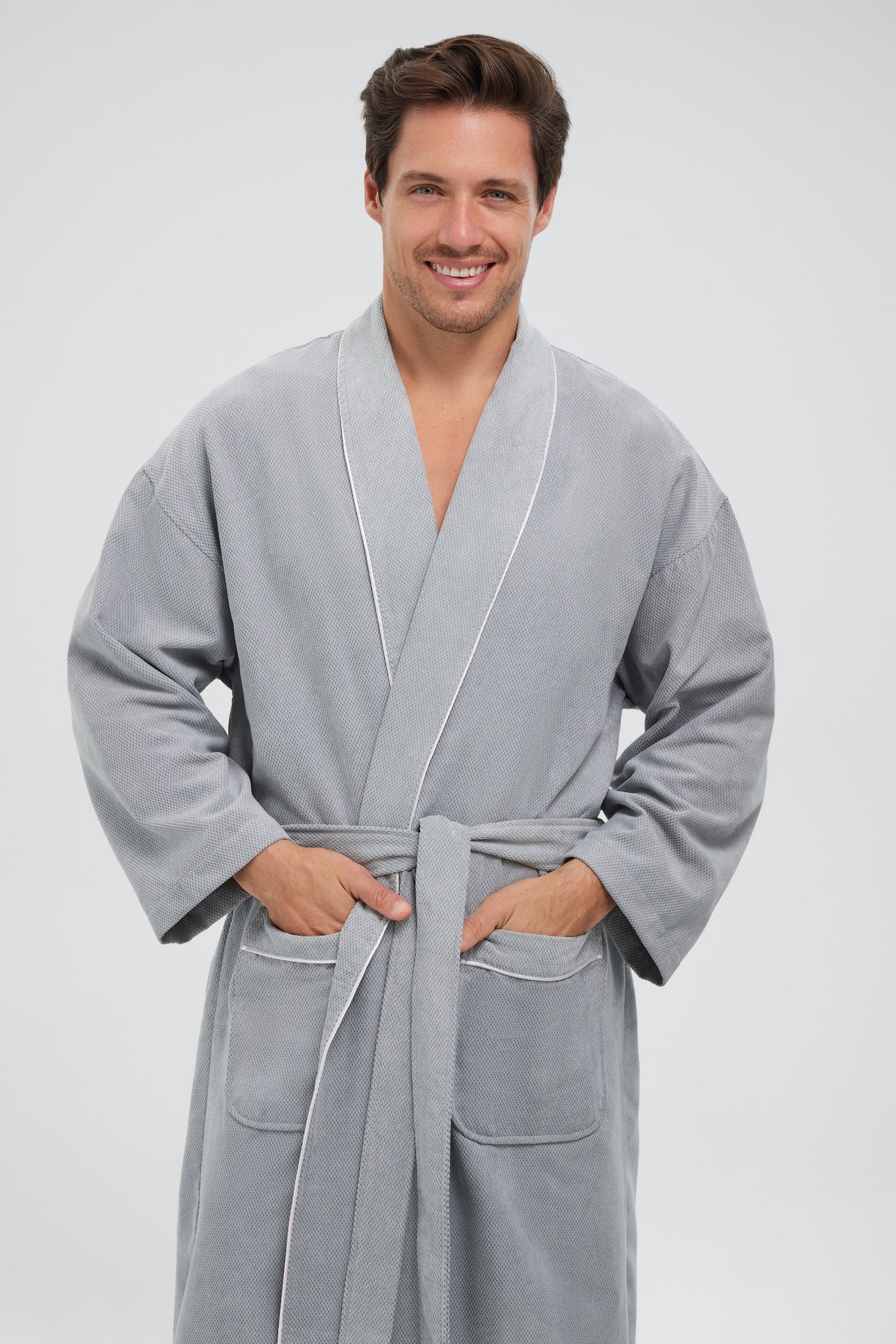 Chamois Cats Eye Shawl Robe